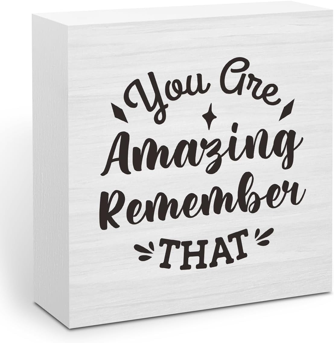 Inspirational Quotes Wooden Box Sign, Rustic Decorative Motivational ...