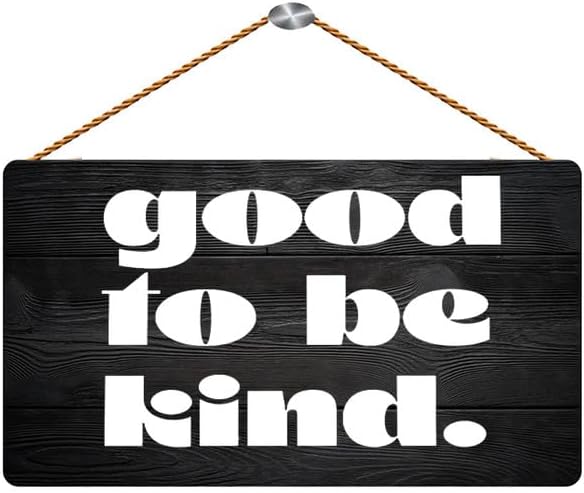 Inspirational Quotes Wooden Sign Horizontal Retro Art Print Good To Be ...