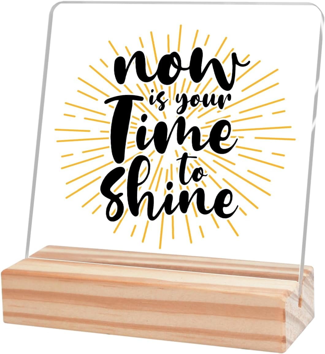 Inspirational Reminders Desk Decor,Positive Signs For Office Desk,Now ...