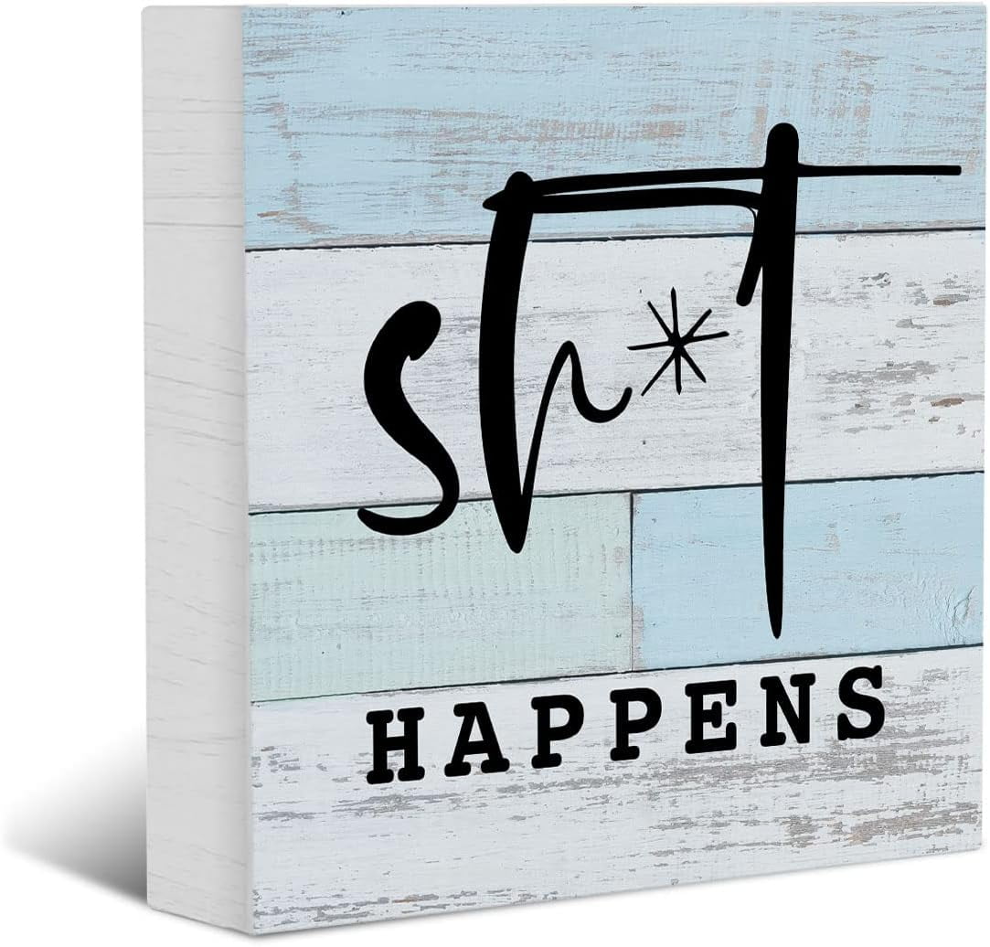 Inspirational Rustic Wooden Box Sign Family Room Farmhouse Home Decor ...