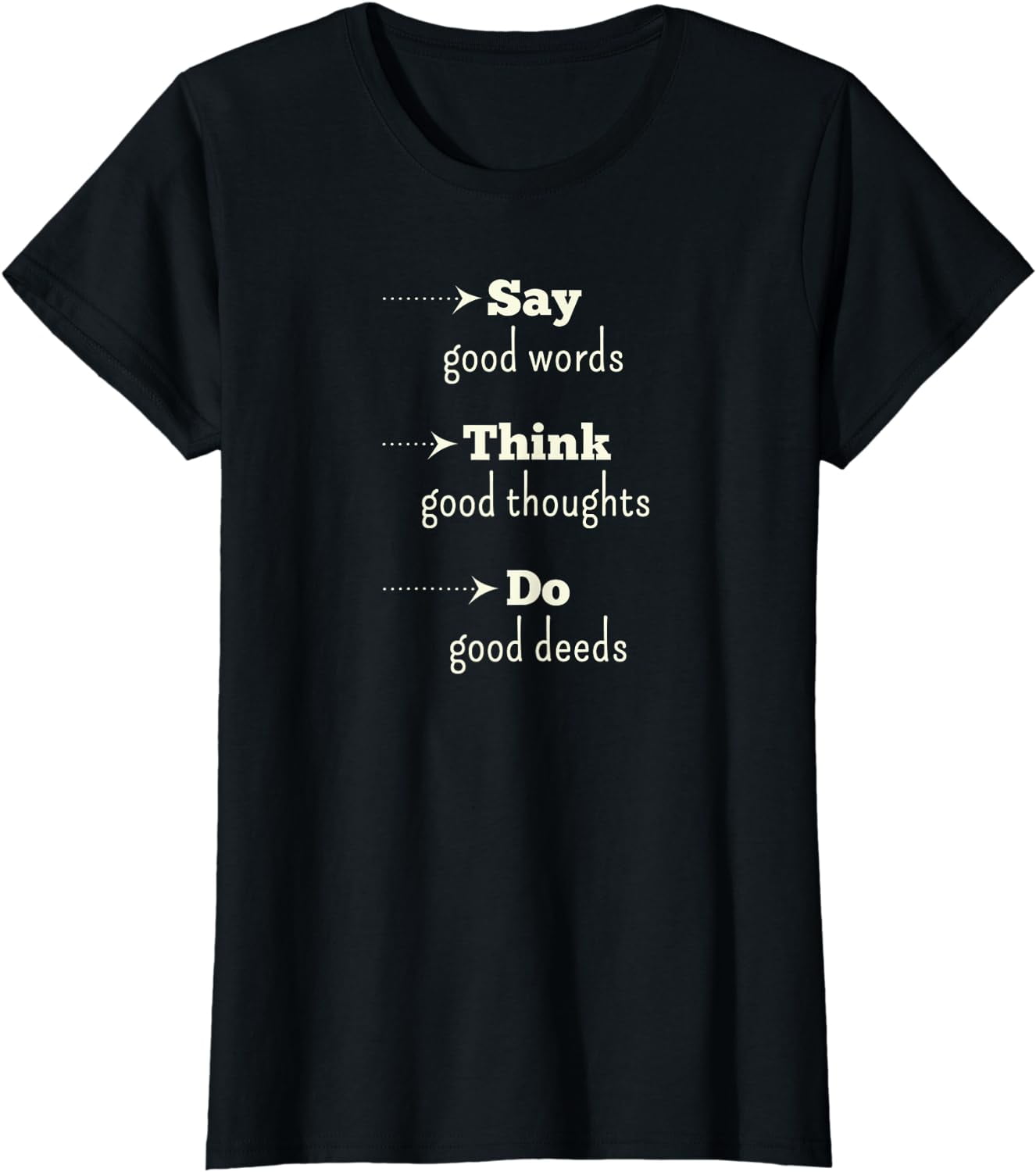 Inspirational Sayings, Positive Quotes & Affirmations T-Shirt Black ...