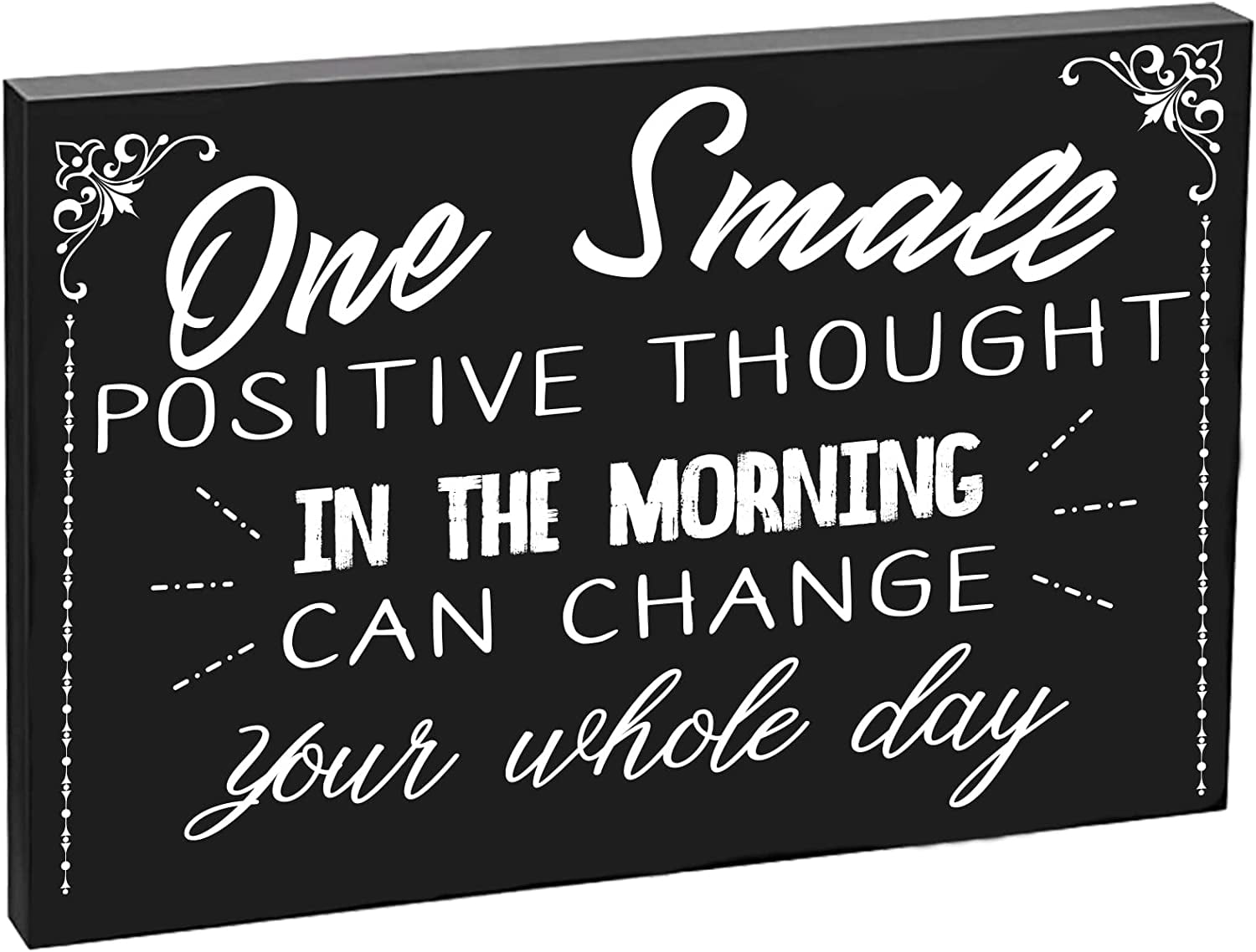 Inspirational Sayings Wall Decor Small Positive Thought in The Morning ...