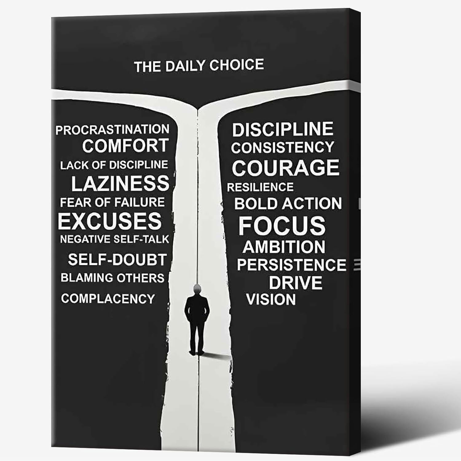 Inspirational Self-Discipline Poster Growing Up The Daily Choice Wall ...