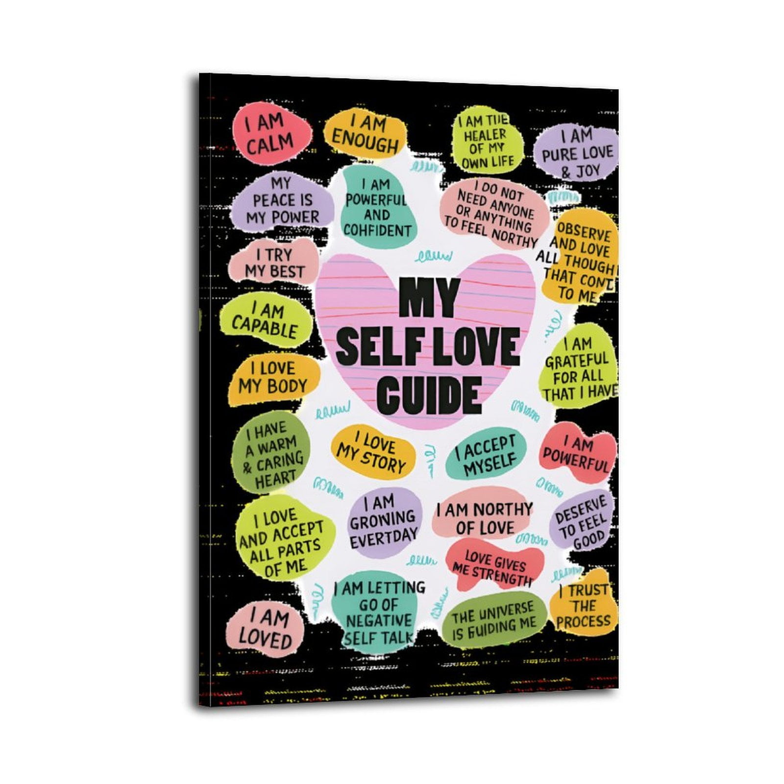 Inspirational Self Love Poster Positive Daily Affirmations My Self Love ...