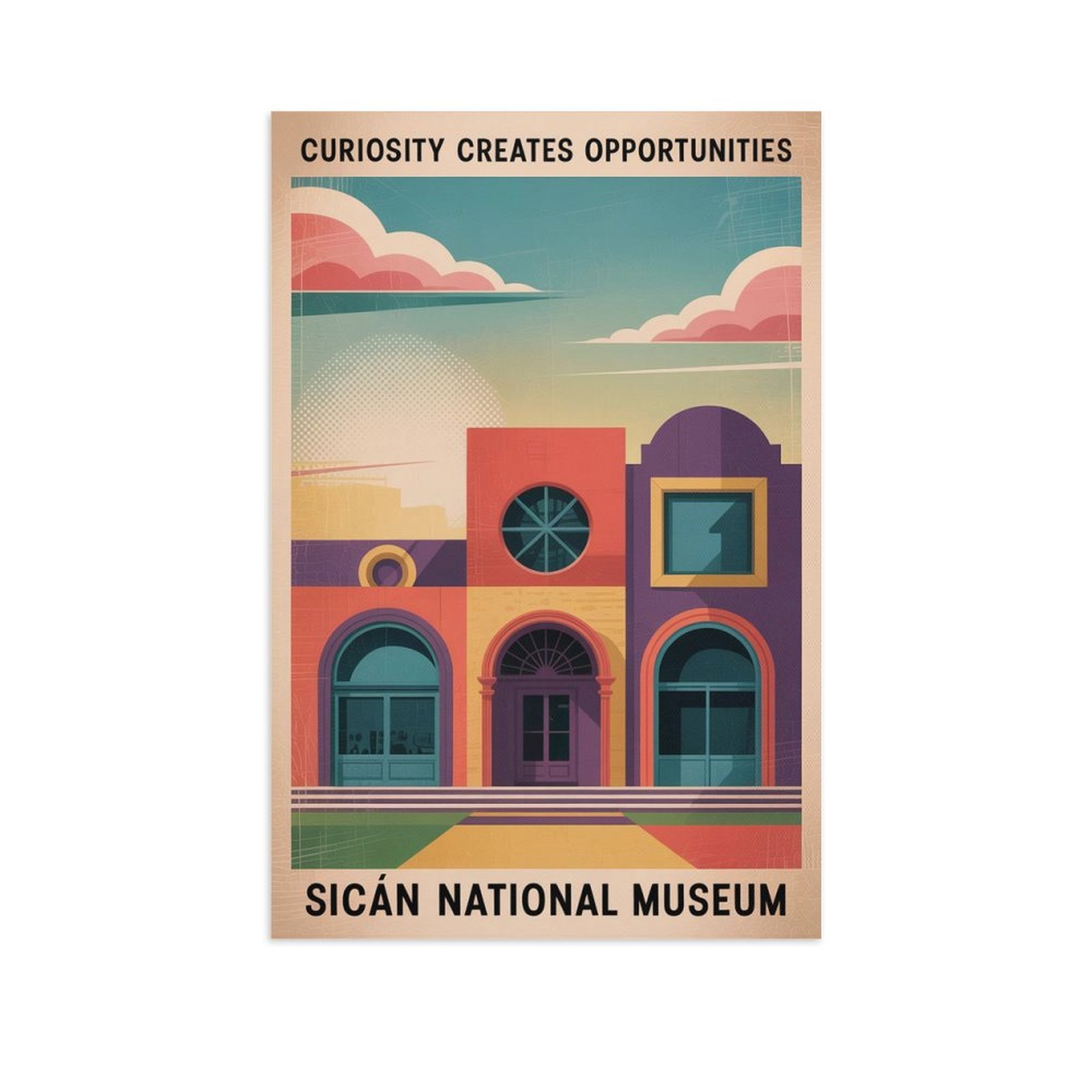 Inspirational Sicán National Museum Poster Motivational Retro Vintage ...