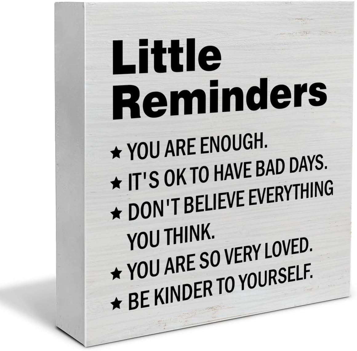 Inspirational Sign Little Reminders You Are Enough Wooden Sign Home ...