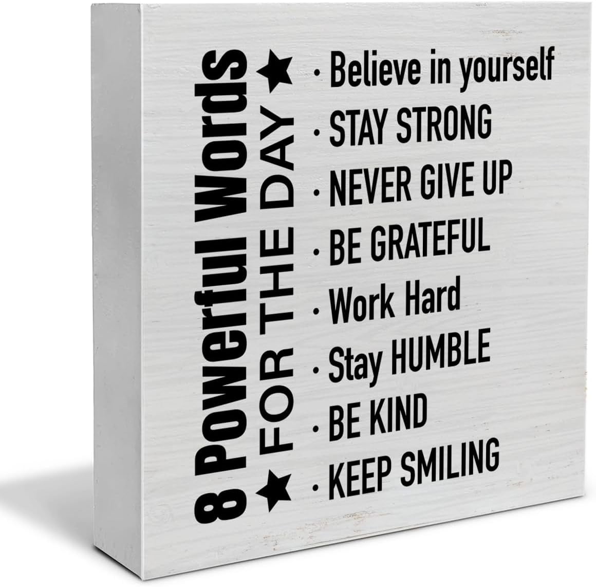 Inspirational Sign Motivational Quotes Wooden Sign Home Office Decor7x7 ...