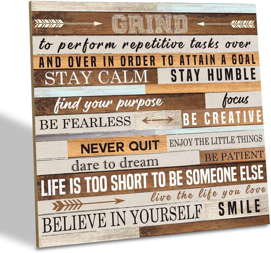 Inspirational Sign, Office Decor, Home Decor, Wood Plaque Table Art ...