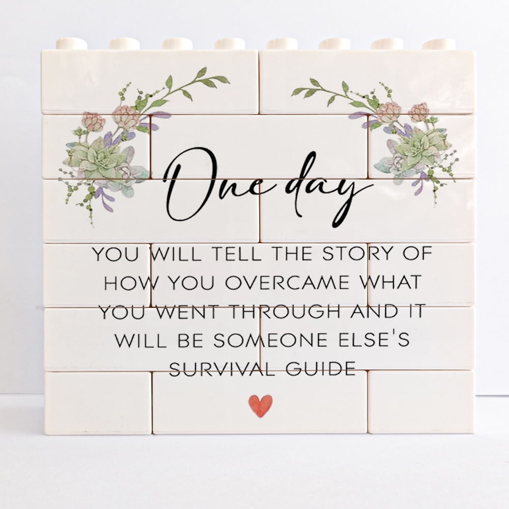 Inspirational Sign Positive Affirmation Building Bricks Blocks Puzzles ...