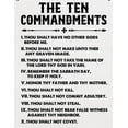 Inspirational Signs Gift 10 Commandments Wall Art poster Christian ...