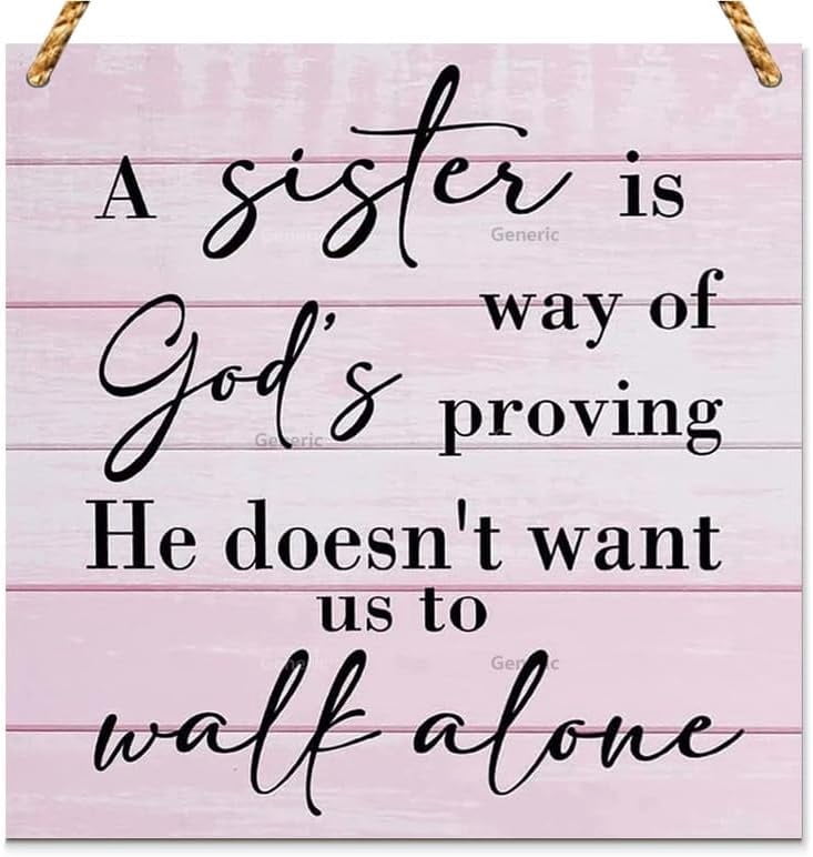 Inspirational Sister Sign Sister Gifts Decor Ceramic Sign Plaque Decor ...