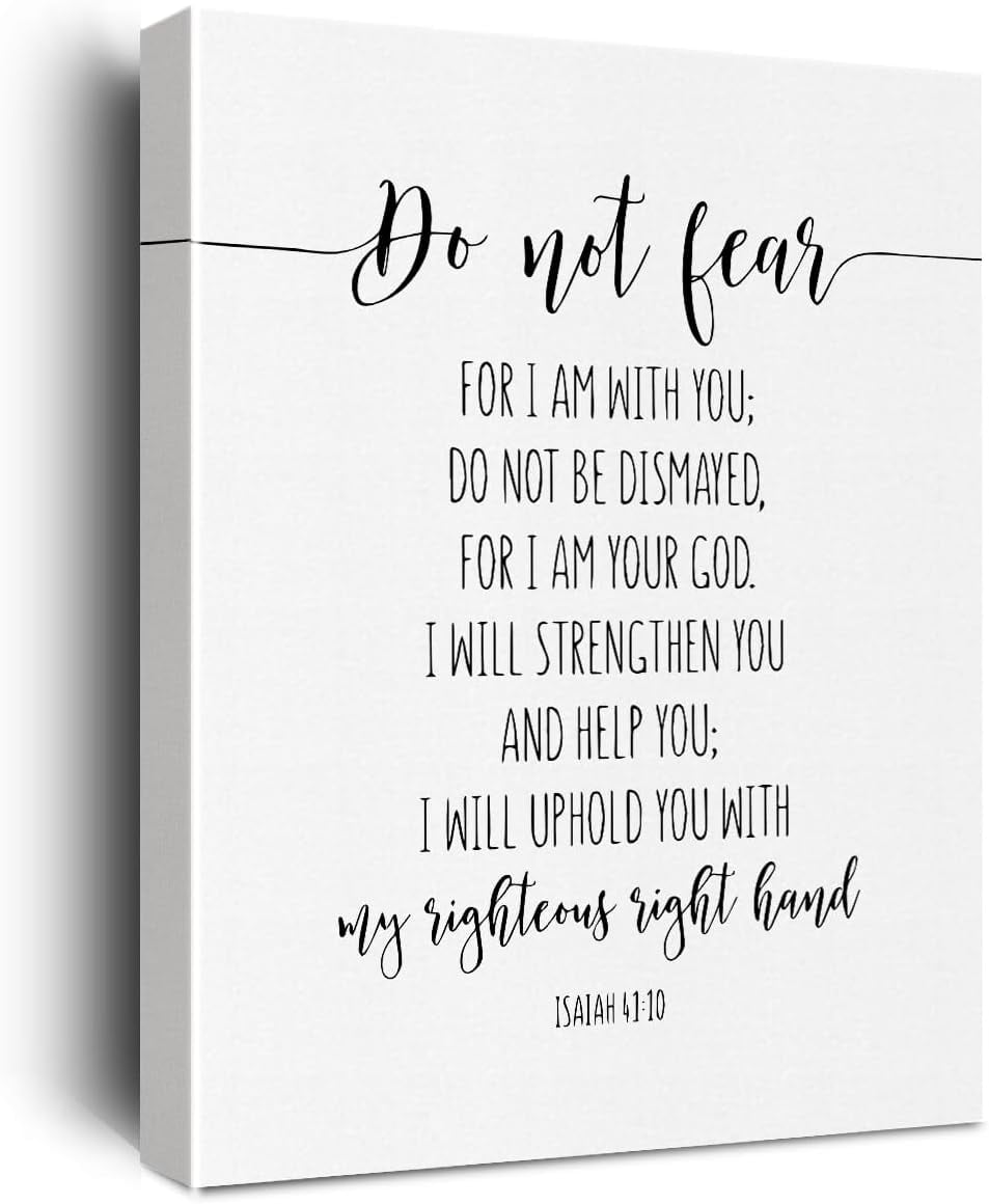 Inspirational Spiritual Decor Canvas Wall Art Framed Christian ...