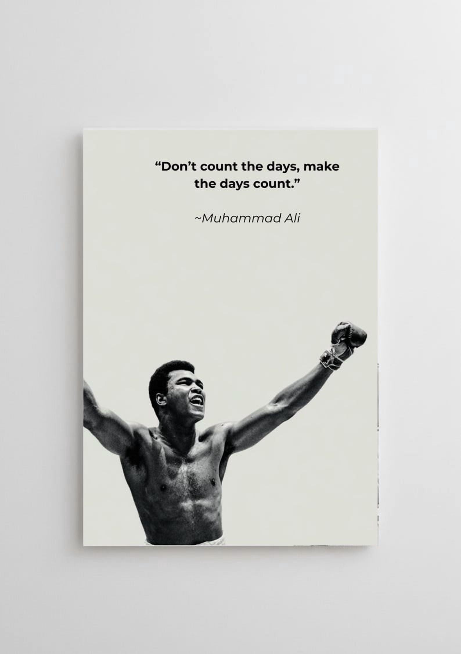 Inspirational Sports Wall Art Featuring Muhammad Ali, Timeless Boxing ...