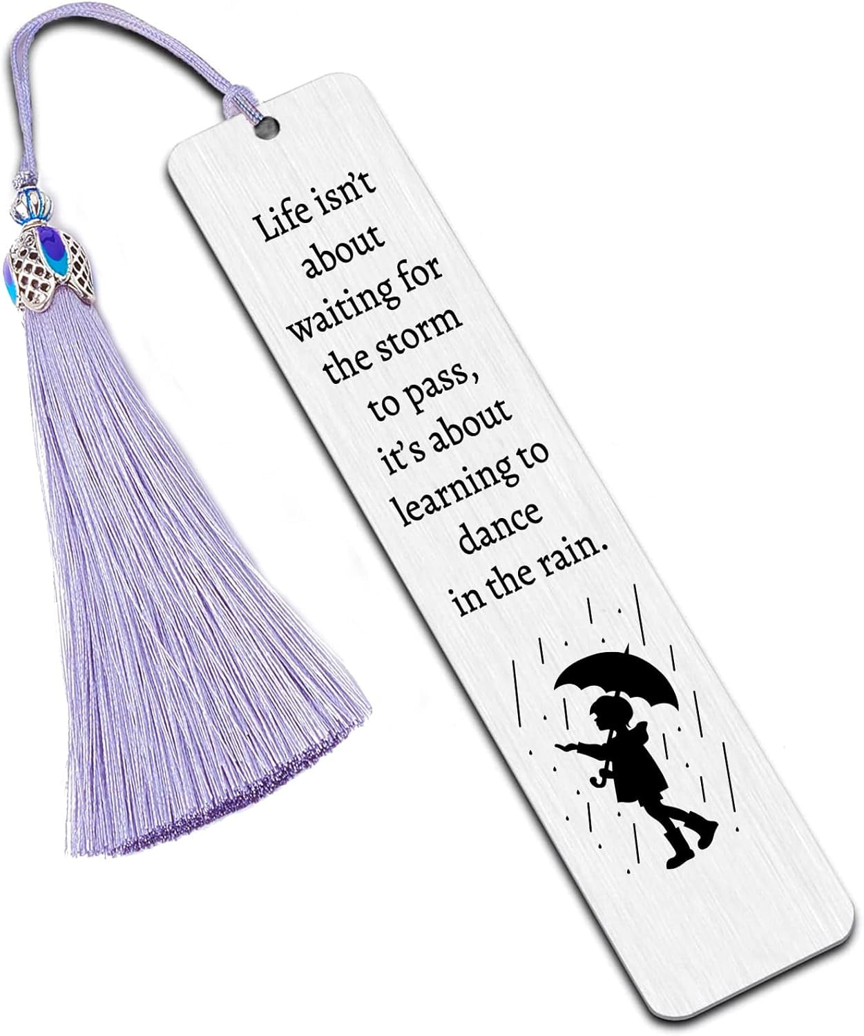 Inspirational Stainless Steel Bookmarks - Life Isn't Waiting for The ...