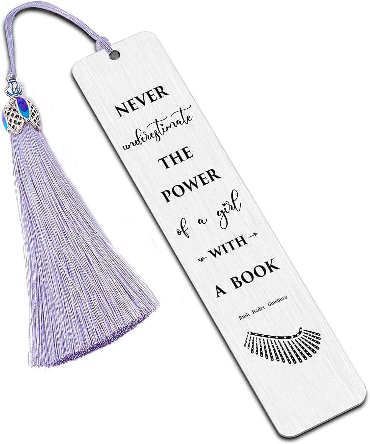 Inspirational Stainless Steel Bookmarks - Never Underestimate The Power ...