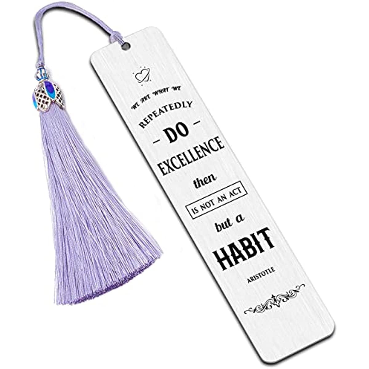 Inspirational Stainless Steel Bookmarks We are What We Repeatedly Do ...