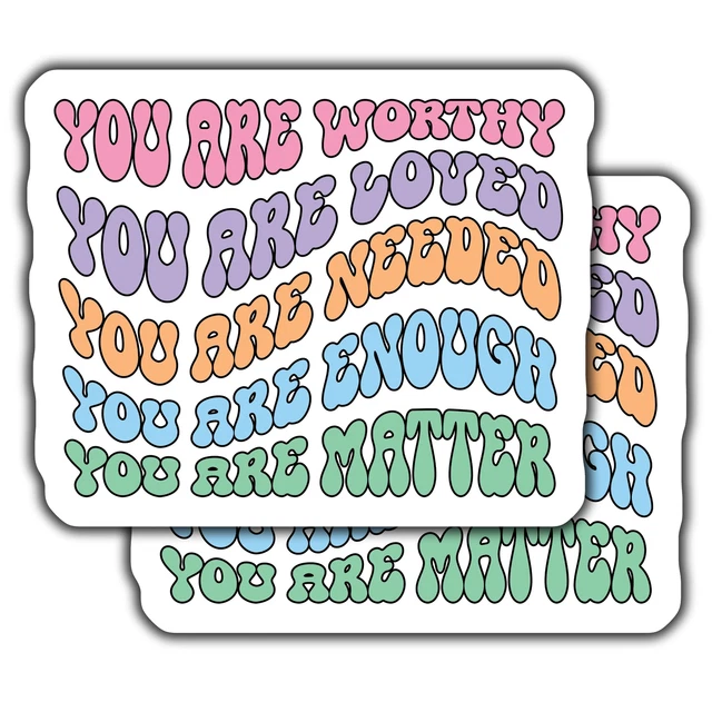 Inspirational Stickers Positive Affirmations Decal Bundle ...