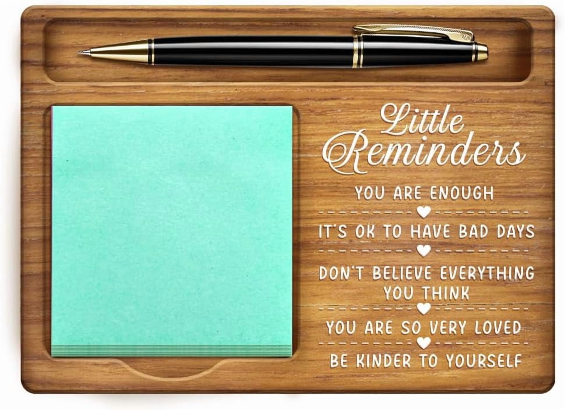 Inspirational Sticky Note Holder Little Reminder Words Note Organizer ...