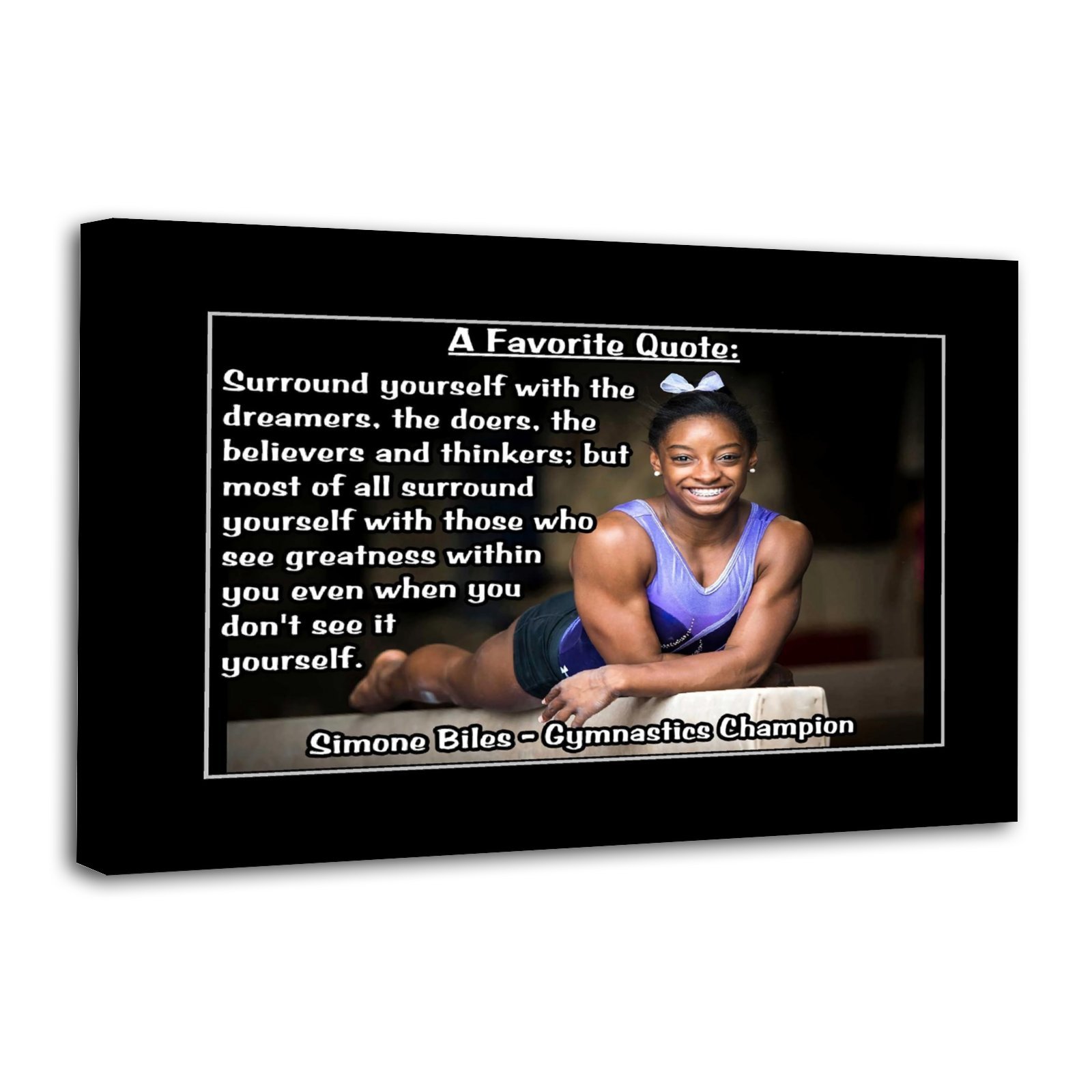 Inspirational Surround Yourself Gymnastics Quote Motivational Gifts ...