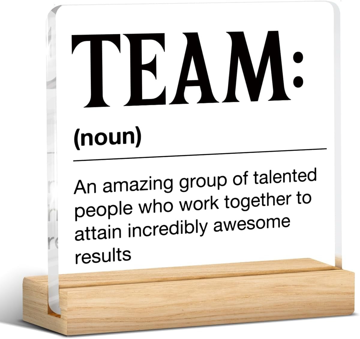 Inspirational Team Gifts Desk Decor, Best Team Ever Gift Teamwork ...