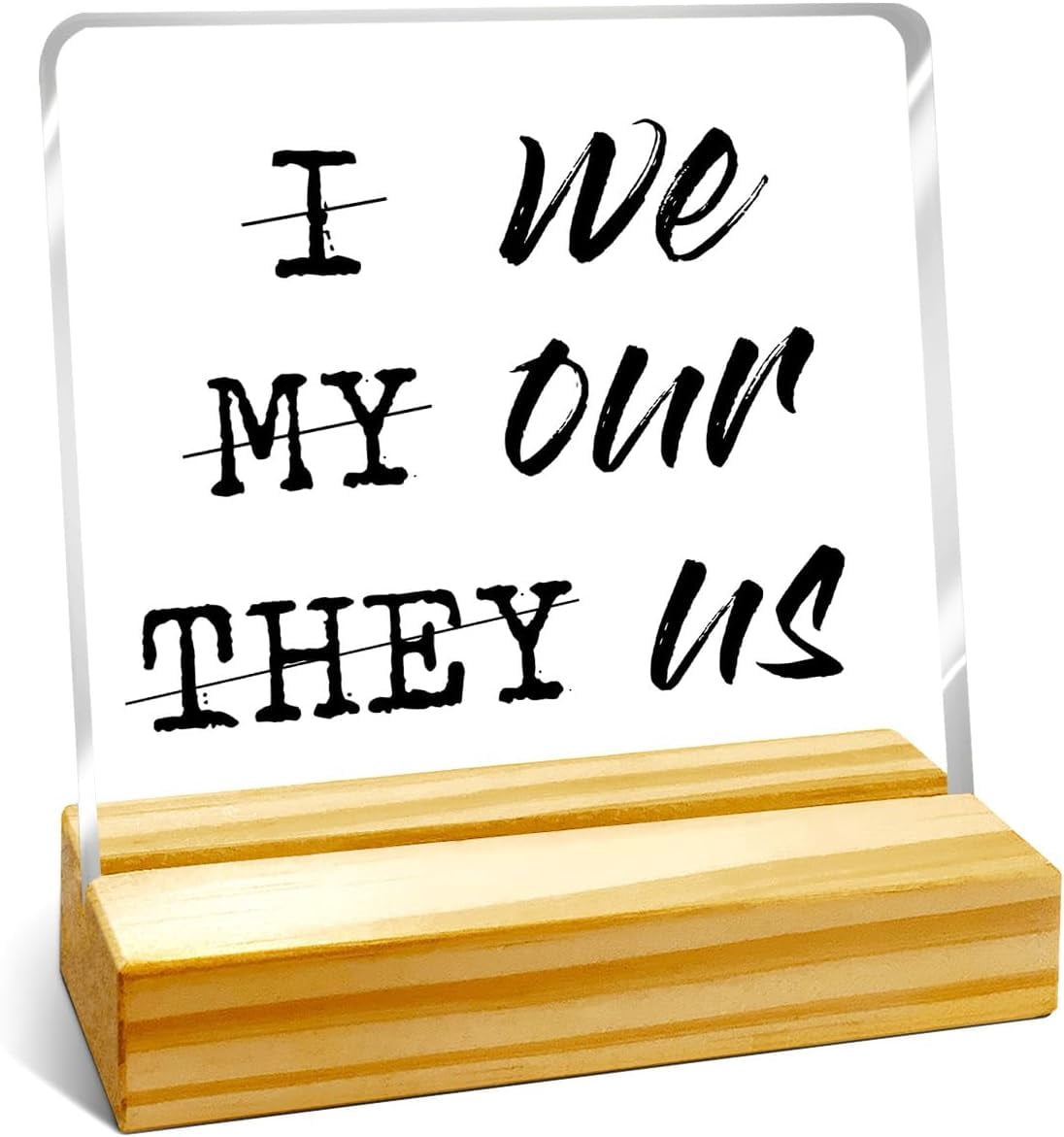 Inspirational Team Office Decor,Motivational Office Acrylic Sign,Team ...