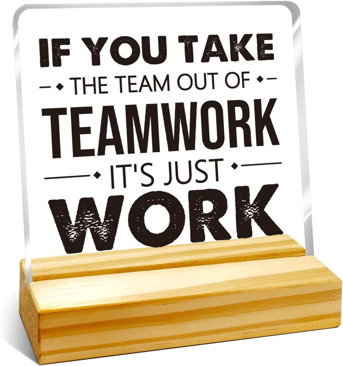 Inspirational Teamwork Office Decor,Motivational Acrylic Sign,Positive ...