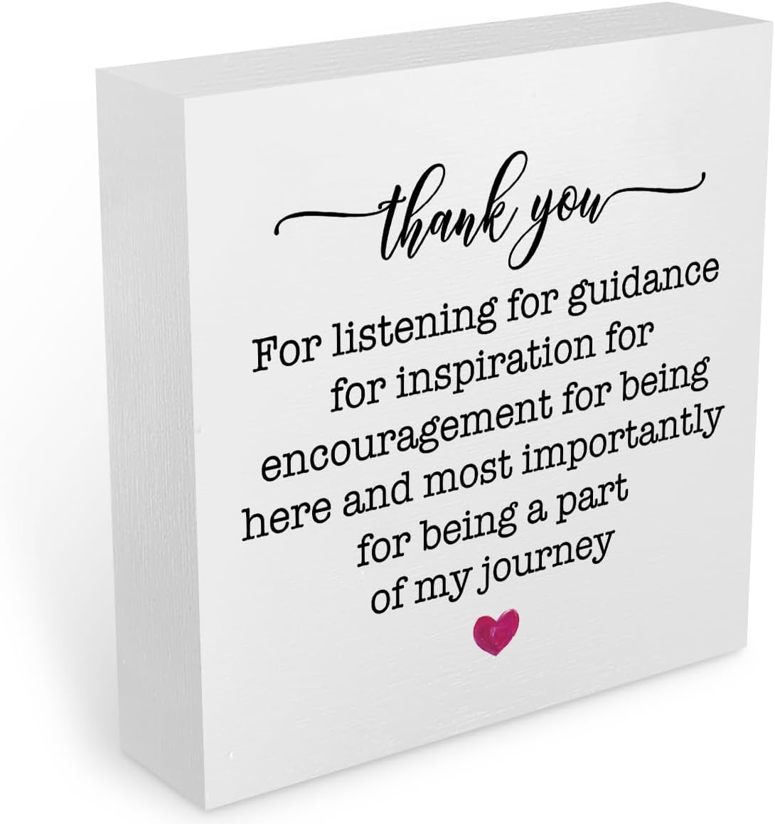 Inspirational Thank You Gifts Office Supplies Rustic Desk Decor for ...