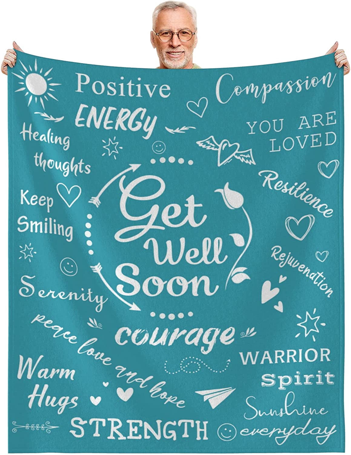 Inspirational Throw Blankets,Get Well Soon Gifts for Women,Super Soft ...