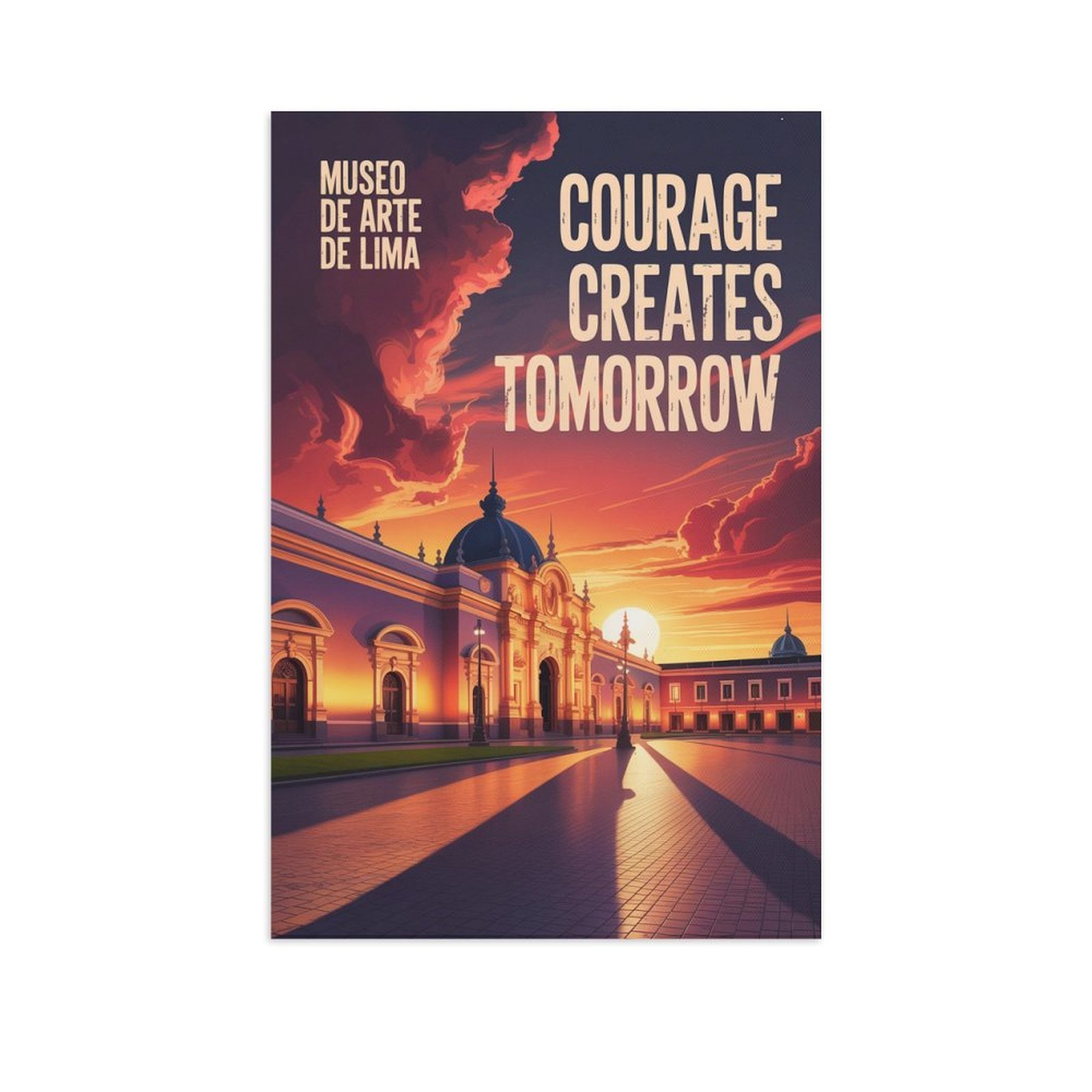 Inspirational Travel Poster Museo De Arte De Lima Motivational Wall Art ...