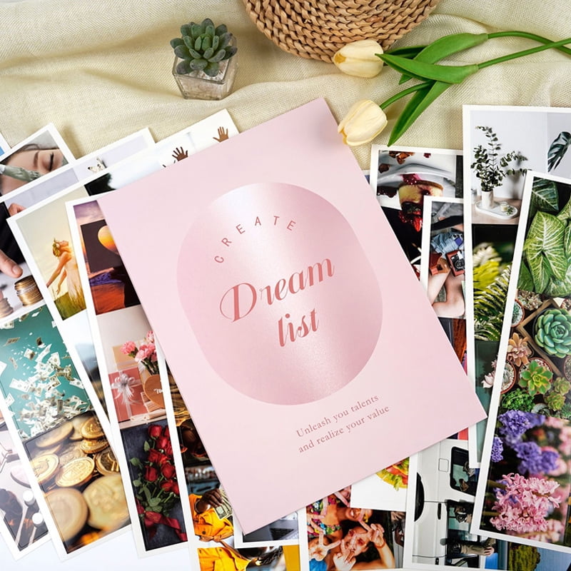 Inspirational Vision Board Kit With Alphabet Stickers & Themed Cards ...