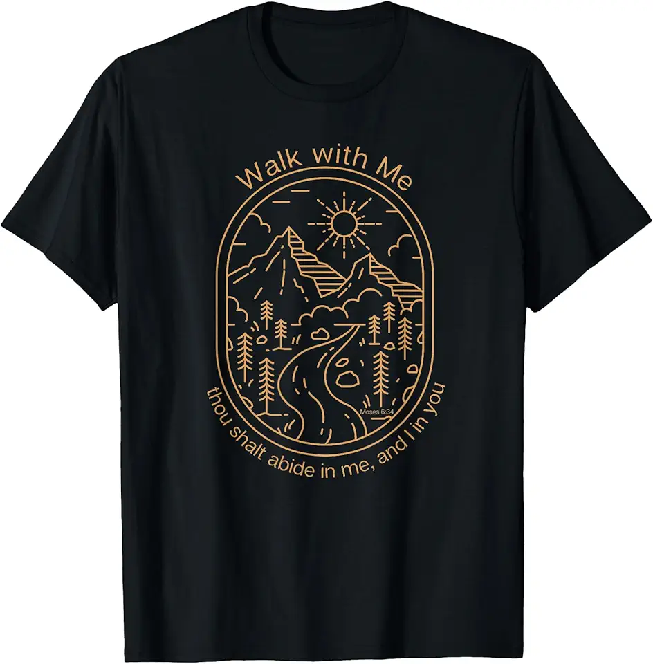 Inspirational Walk With Me Scripture Mountain Path Unisex Casual ...