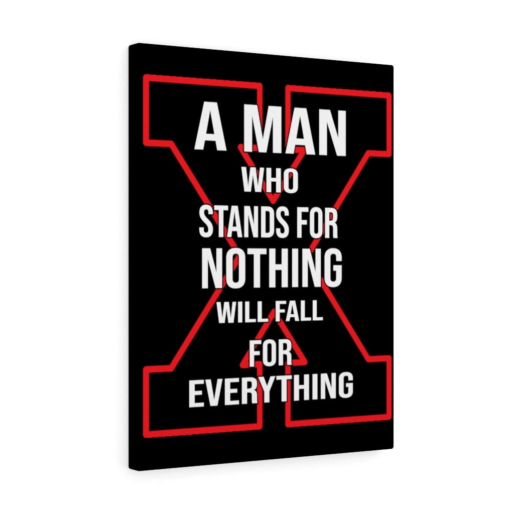 Inspirational Wall Art A Man Who Stands Wall Art Motivational Motto ...