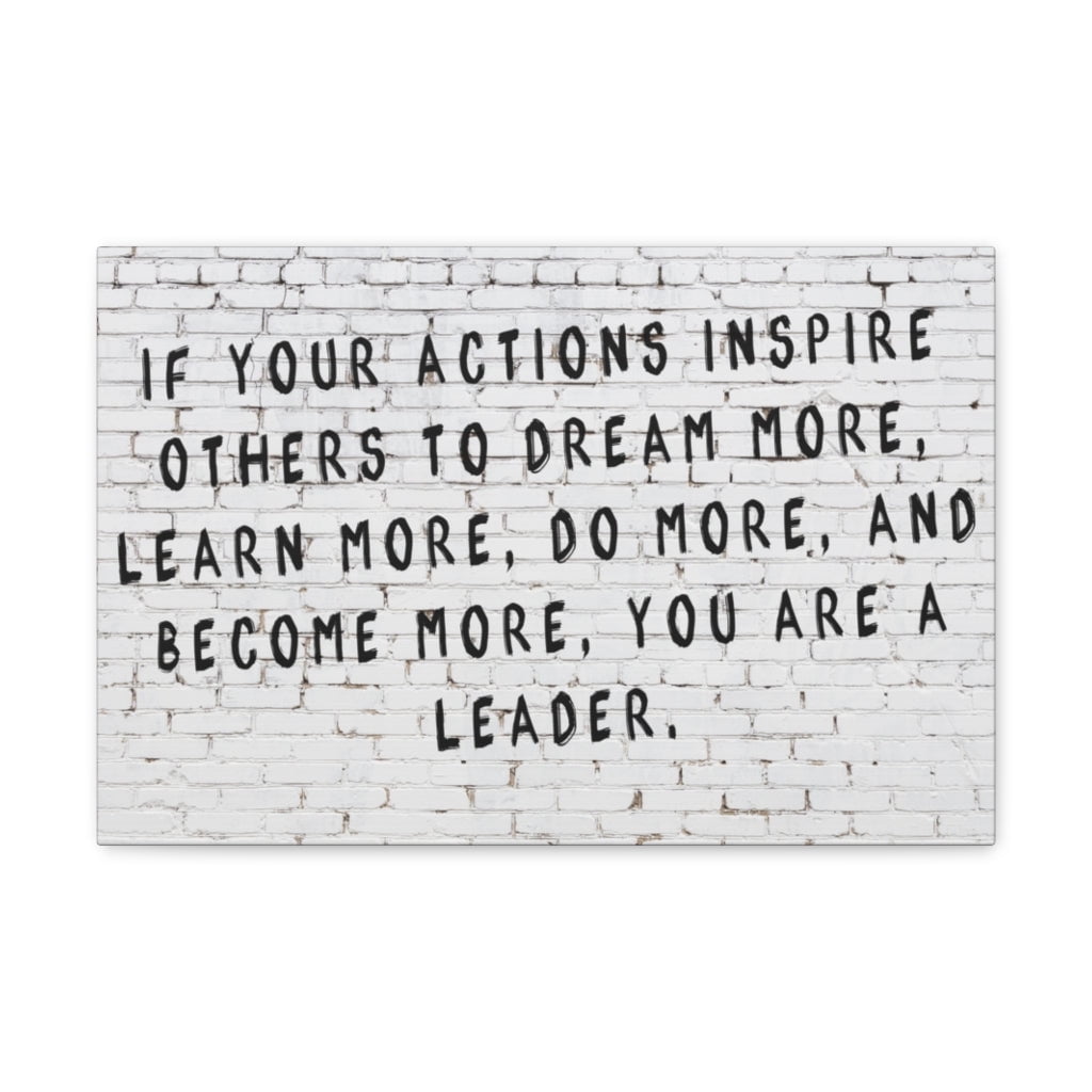 Inspirational Wall Art Actions Inspire Others Motivation Wall Decor for ...