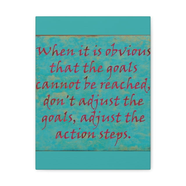 Inspirational Wall Art Adjust Action Step Motivation Wall Decor for ...