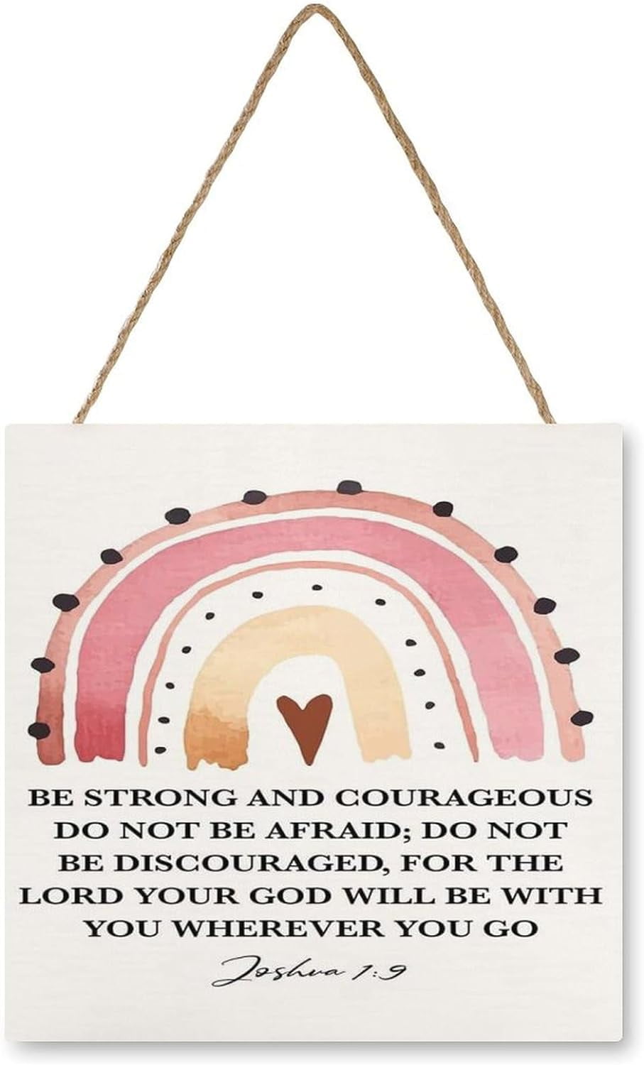 Inspirational Wall Art Be Strong And Courageous Do Not Be Afraid Boho ...