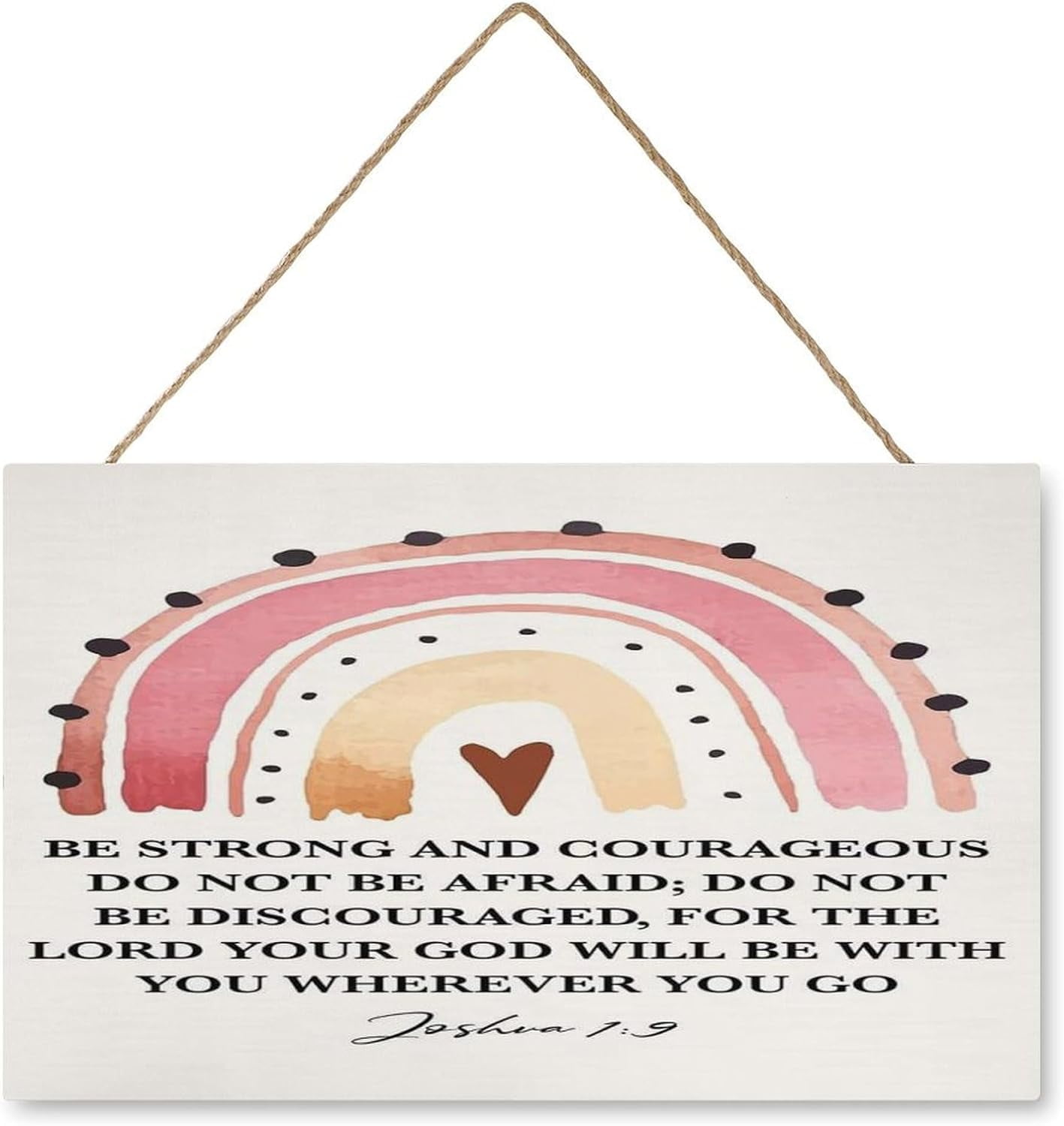 Inspirational Wall Art Be Strong And Courageous Do Not Be Afraid Boho ...