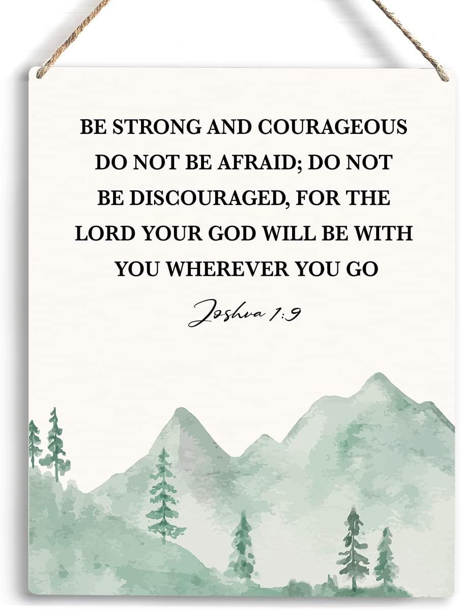 Inspirational Wall Art Be Strong And Courageous Do Not Be Afraid Or ...