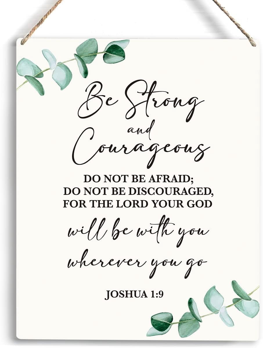 Inspirational Wall Art Be Strong And Courageous Do Not Be Afraid for ...