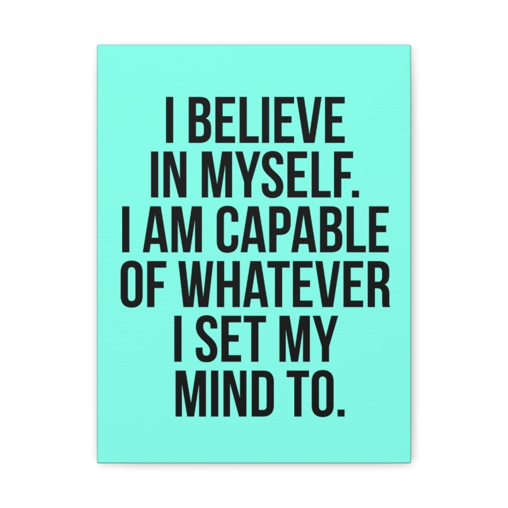 Inspirational Wall Art Believe In Myself Motivation Wall Decor for Home ...