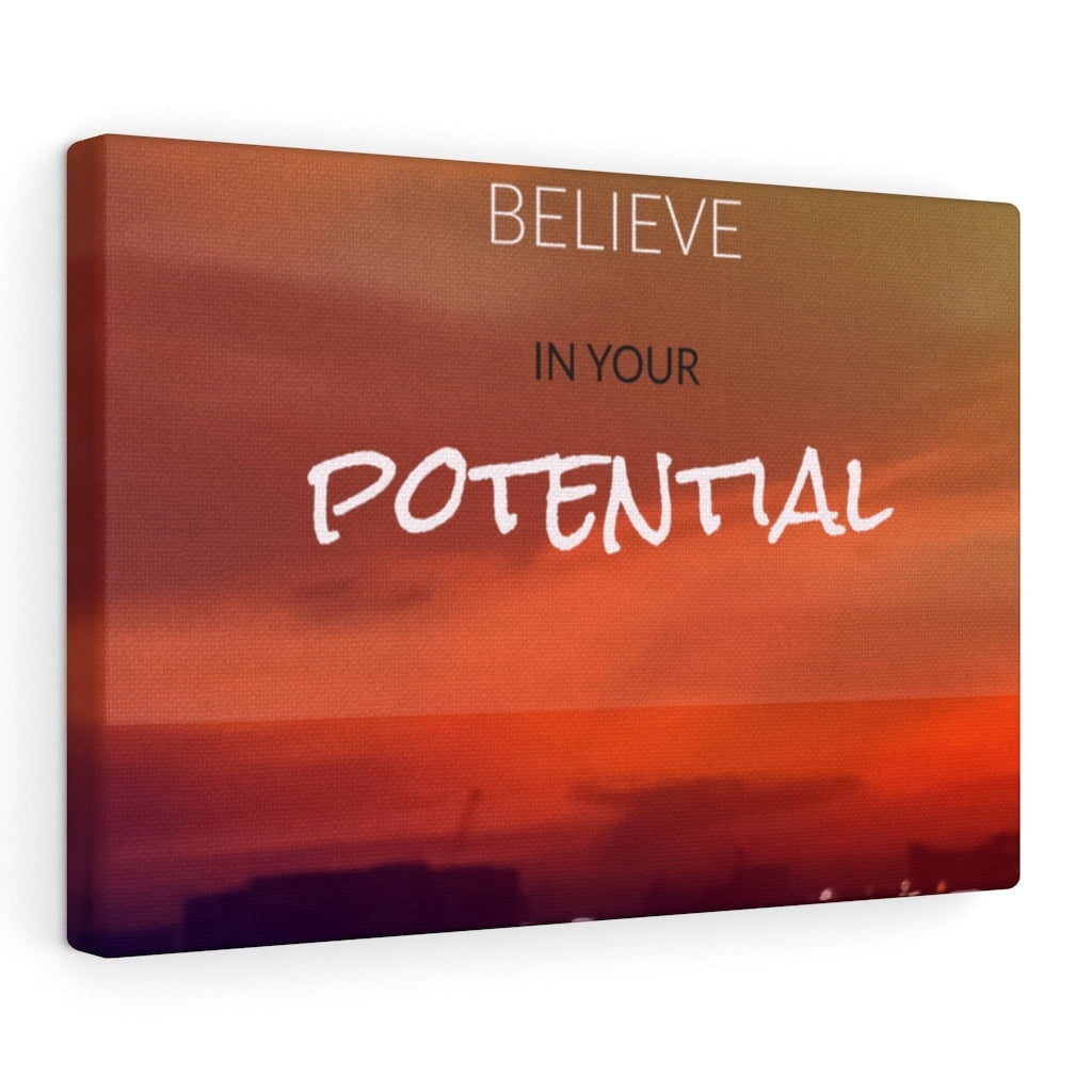 Inspirational Wall Art Believe In Your Potential Motivational Print ...