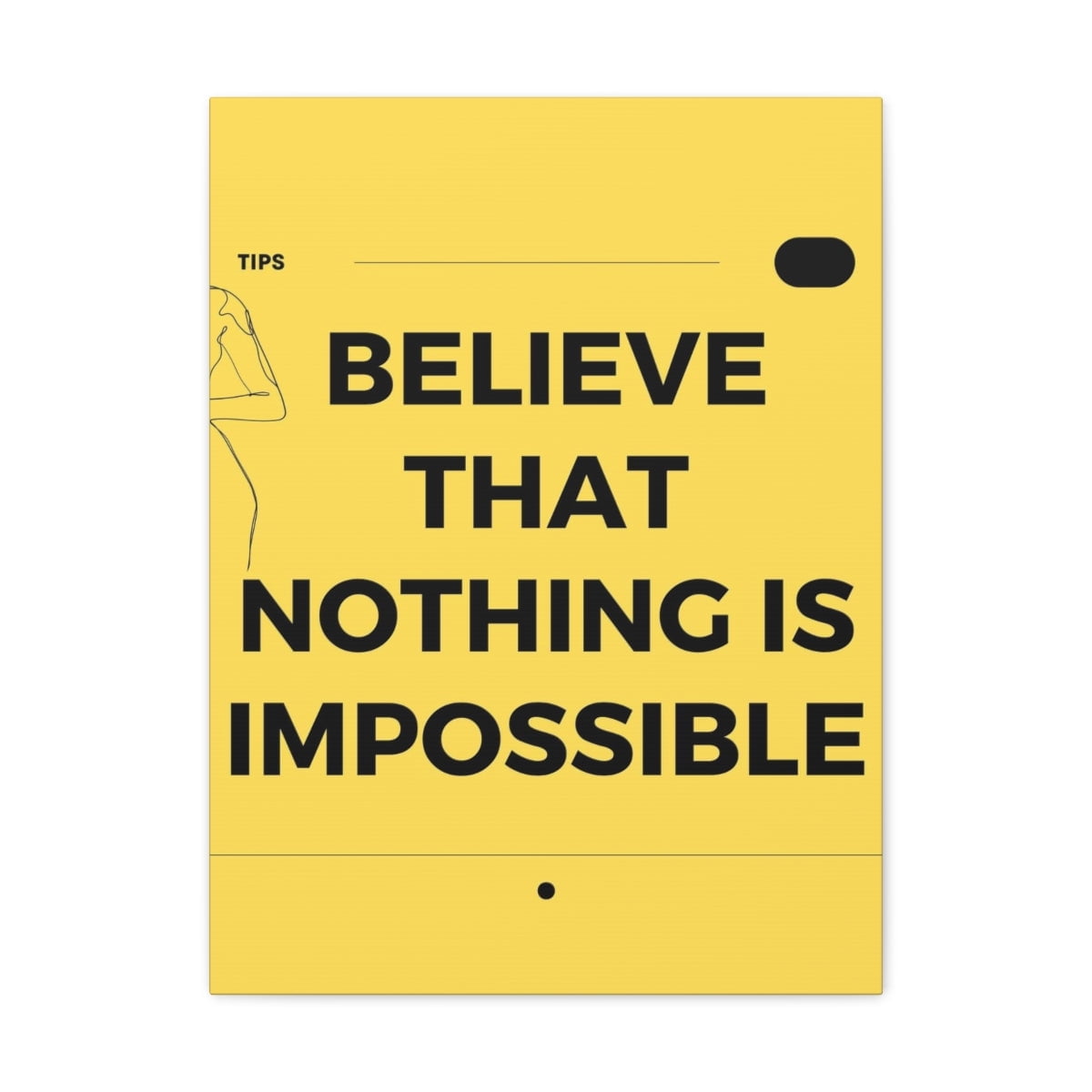 Inspirational Wall Art Believe That Nothing Is Impossible Matthew 19:26 ...