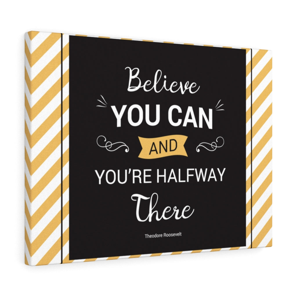 Inspirational Wall Art Believe You Can Wall Art Motivational Motto ...