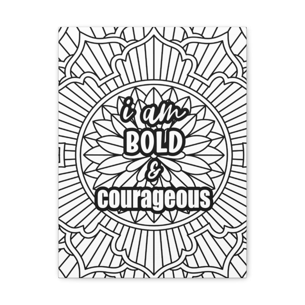 Inspirational Wall Art Bold And Courageous Motivation Wall Decor for ...