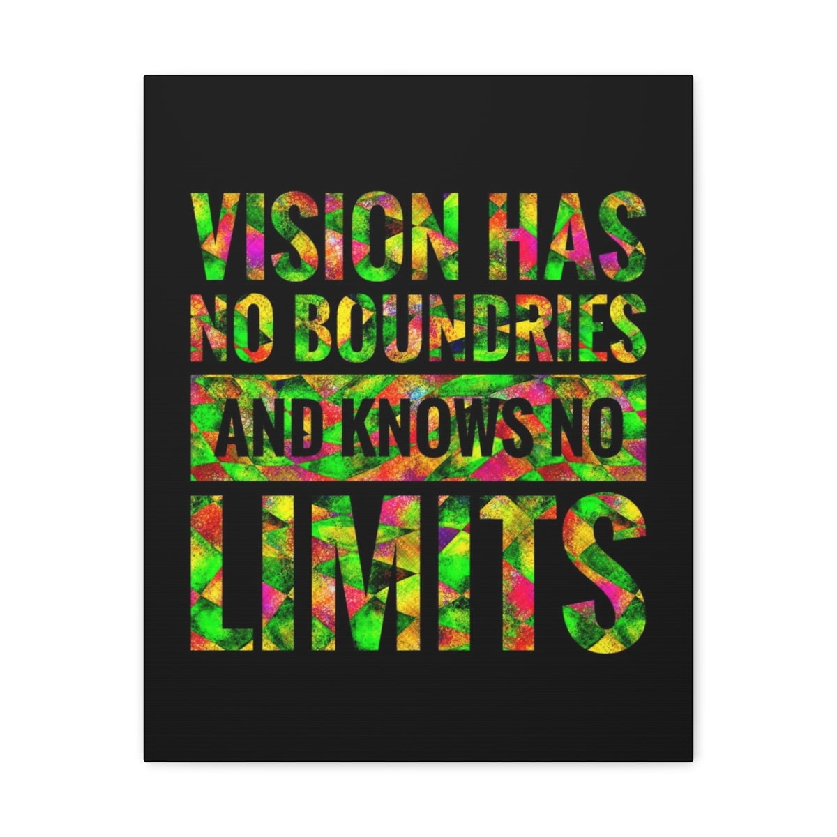 Inspirational Wall Art No Boundaries And No Limits Dardk Motivation ...