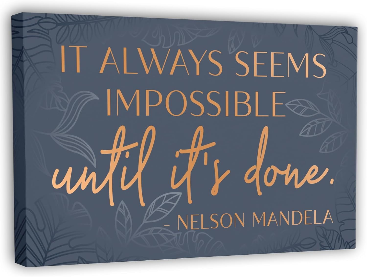Inspirational Wall Art Canvas Poster for Bedroom, Office, Living Room ...