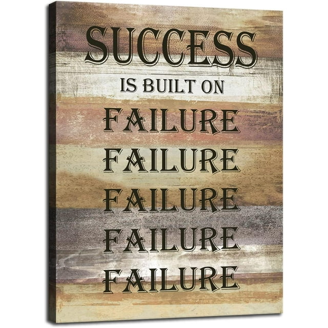 Inspirational Wall Art Canvas Success Poster Success is Built on ...