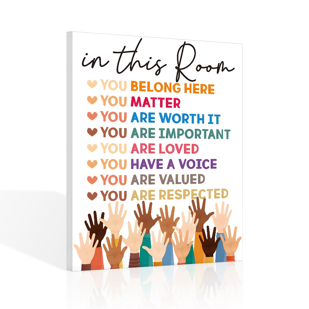 Inspirational Wall Art Class Decor Colorful Motivational Kids Wall Art ...