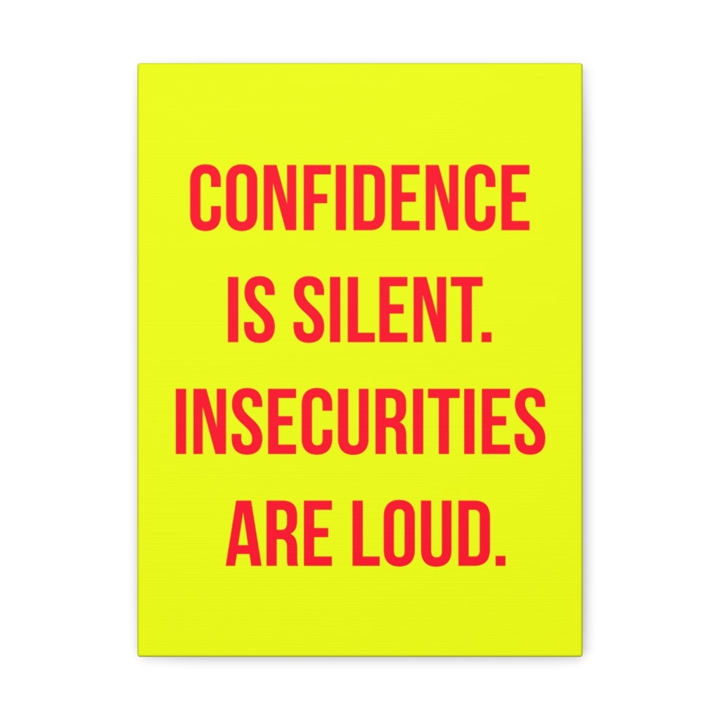 Inspirational Wall Art Confidence Is Silent Motivation Wall Decor for ...