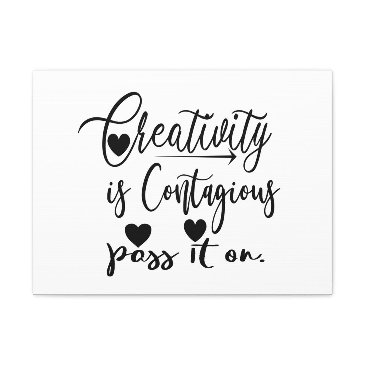 Inspirational Wall Art Creativity Is Contagious Romans 12:6 Motivation ...