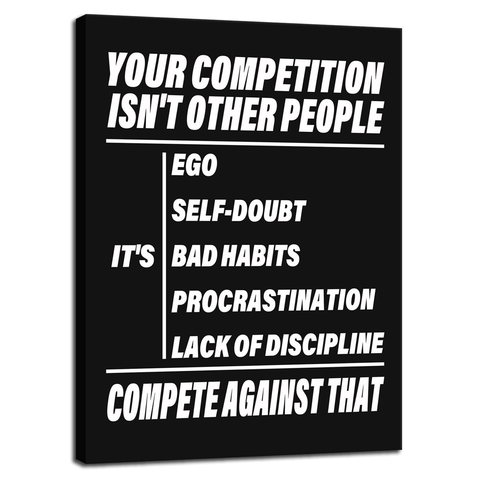Inspirational Wall Art Discipline Posters Office Wall Decor ...